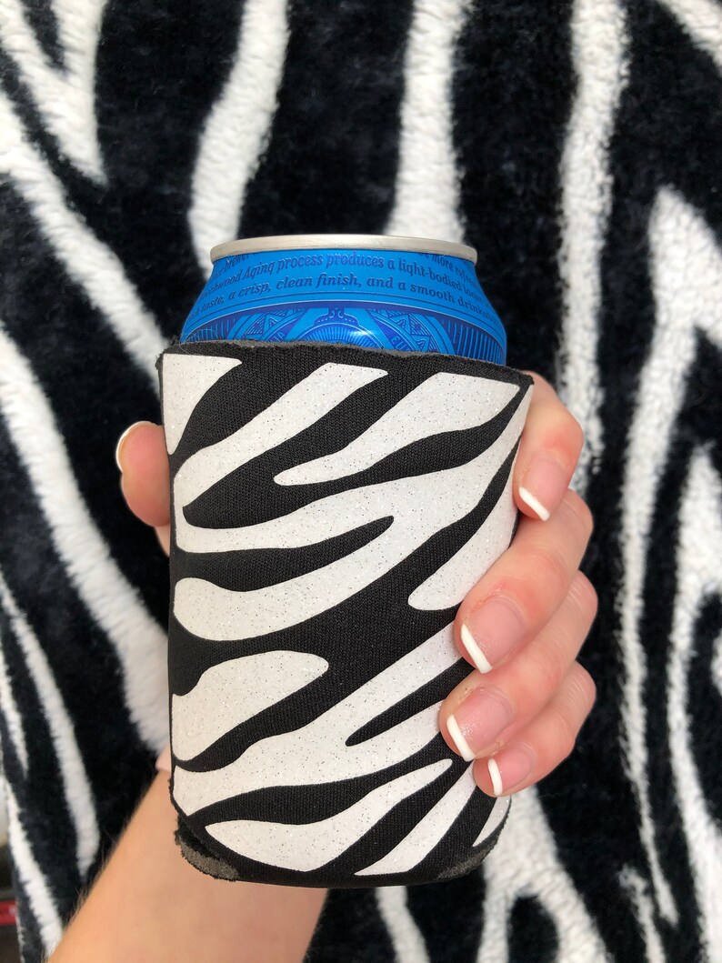 Animal Print Can Coolers // Cheetah Can Cooler // Zebra Can Cooler ...