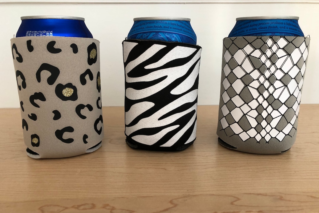 Glacières de canettes à imprimé animal // Glacière de canettes de ...