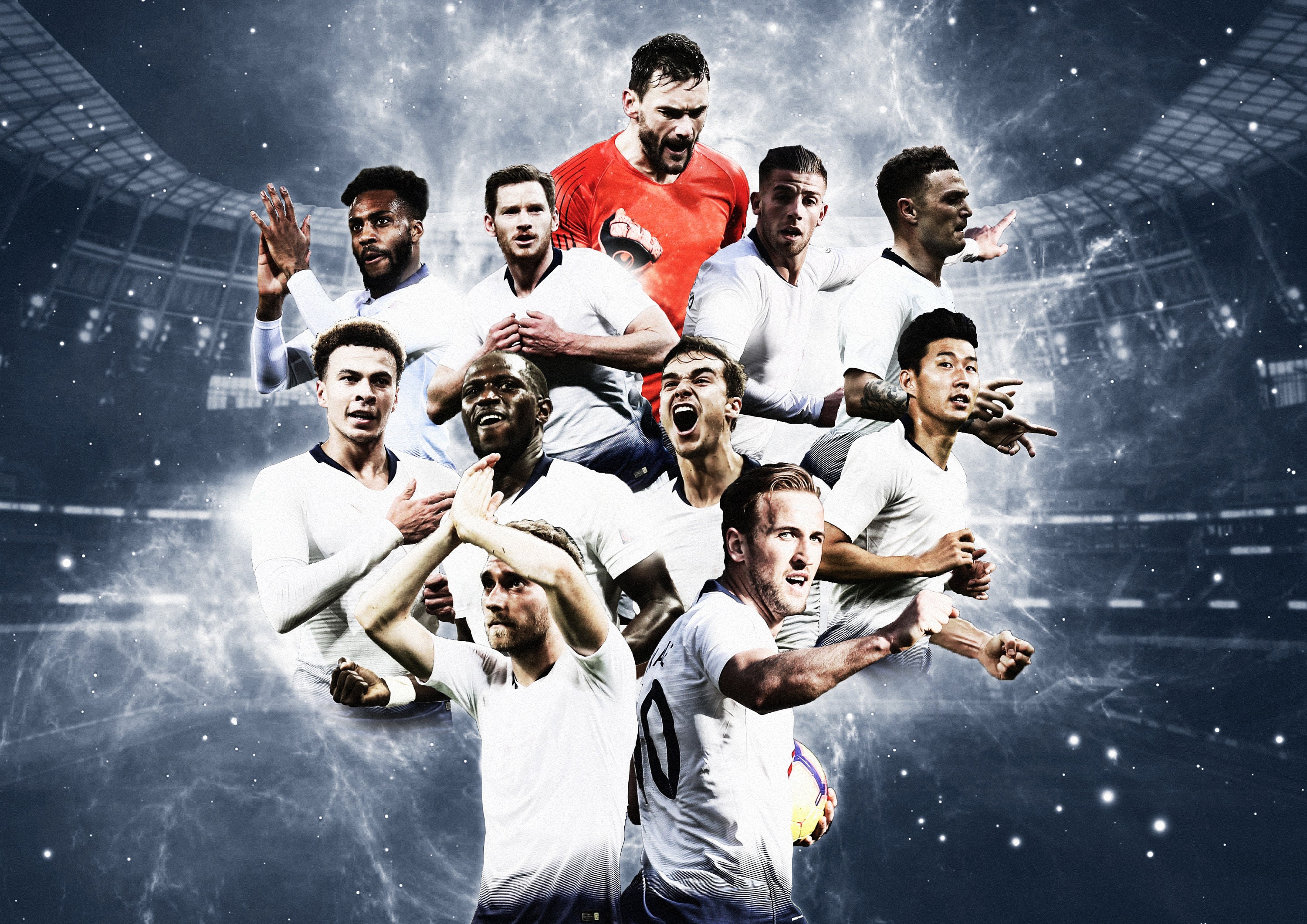 Tottenham Hotspur 2019/2020 A4 Glossy Team Print - Etsy Canada