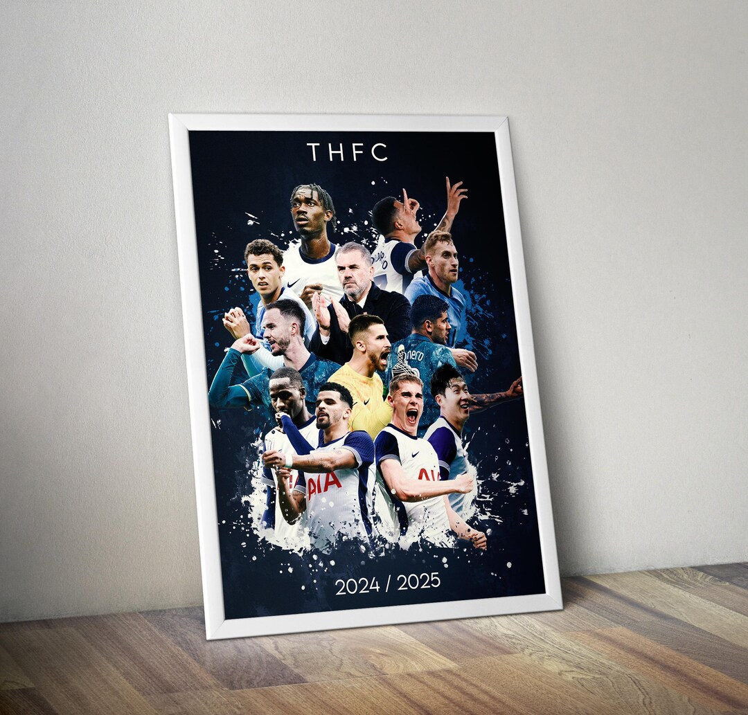 Tottenham Hotspur 2024/25 A4 Glossy Team Print - Etsy