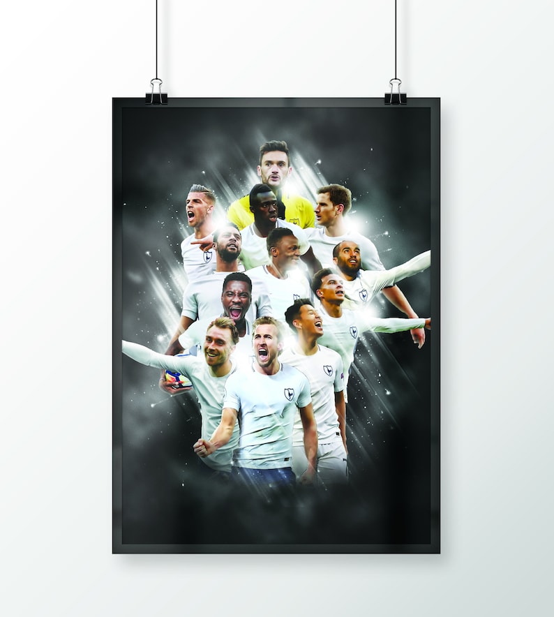 Tottenham Hotspur 2018/2019 A4 Glossy Team Print - Etsy