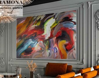 Red Statue of Liberty Pop Art Painting on Canvas by Matt - Etsy