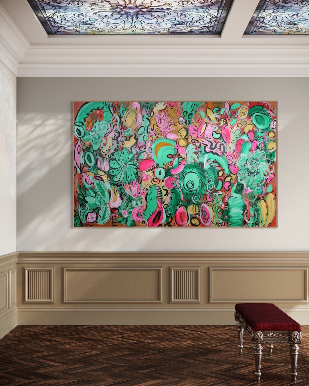 Oversized Painting, EXTRA LARGE Wall Art, Oversize ORIGINAL Painting ...