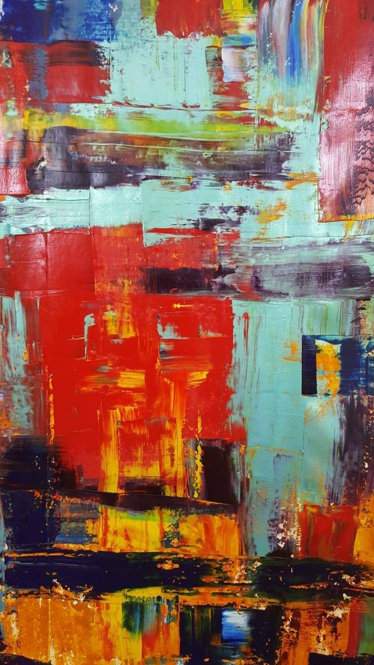 Original Abstract Oil Painting on Canvas Large Abstract | Etsy