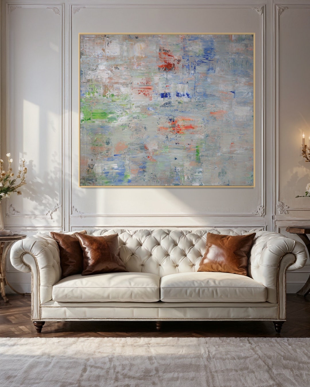 Bright Painting, Extra Large Modern Wall Art Abstract, Acrylic Painting ...