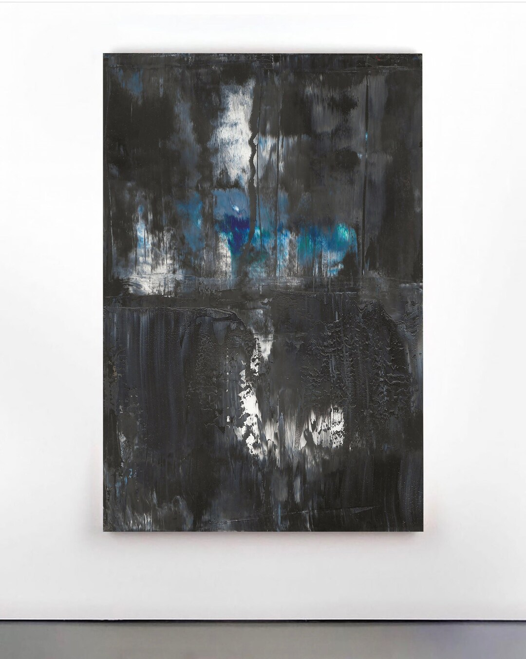 Black Oil Painting Abstract Modern Wall Art Minimalist Wall Art Decor ...