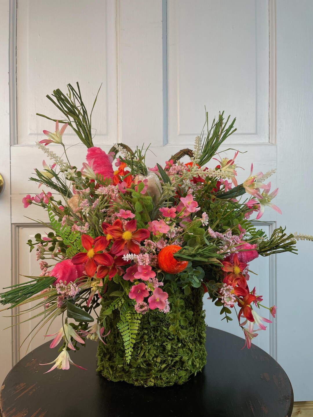 Easter Floral Centerpiece, Artificial Spring Table Arrangement With ...