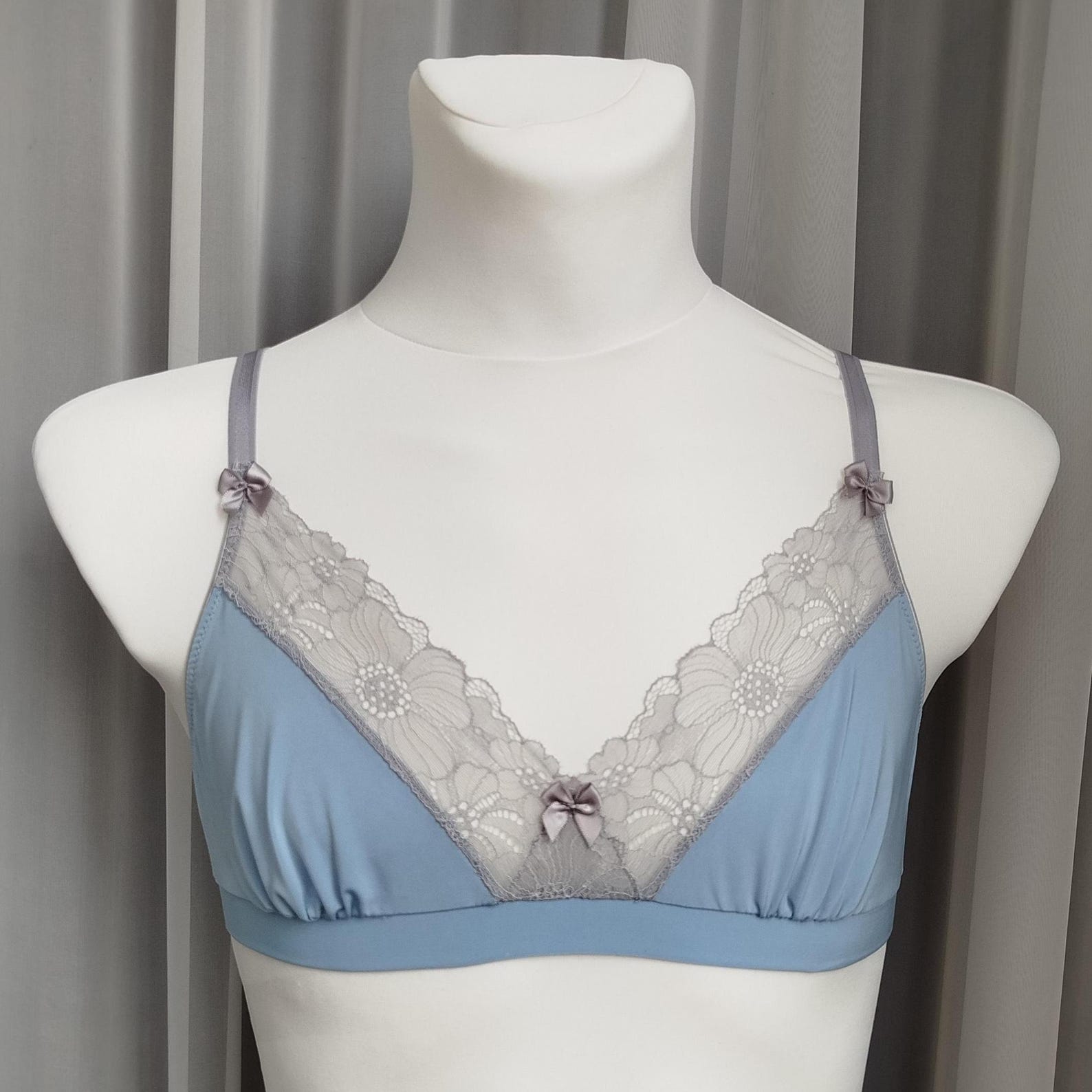 Men S Dutch Sky Lace Soft Cup Bra Crossdresser Bralette Sissy Every