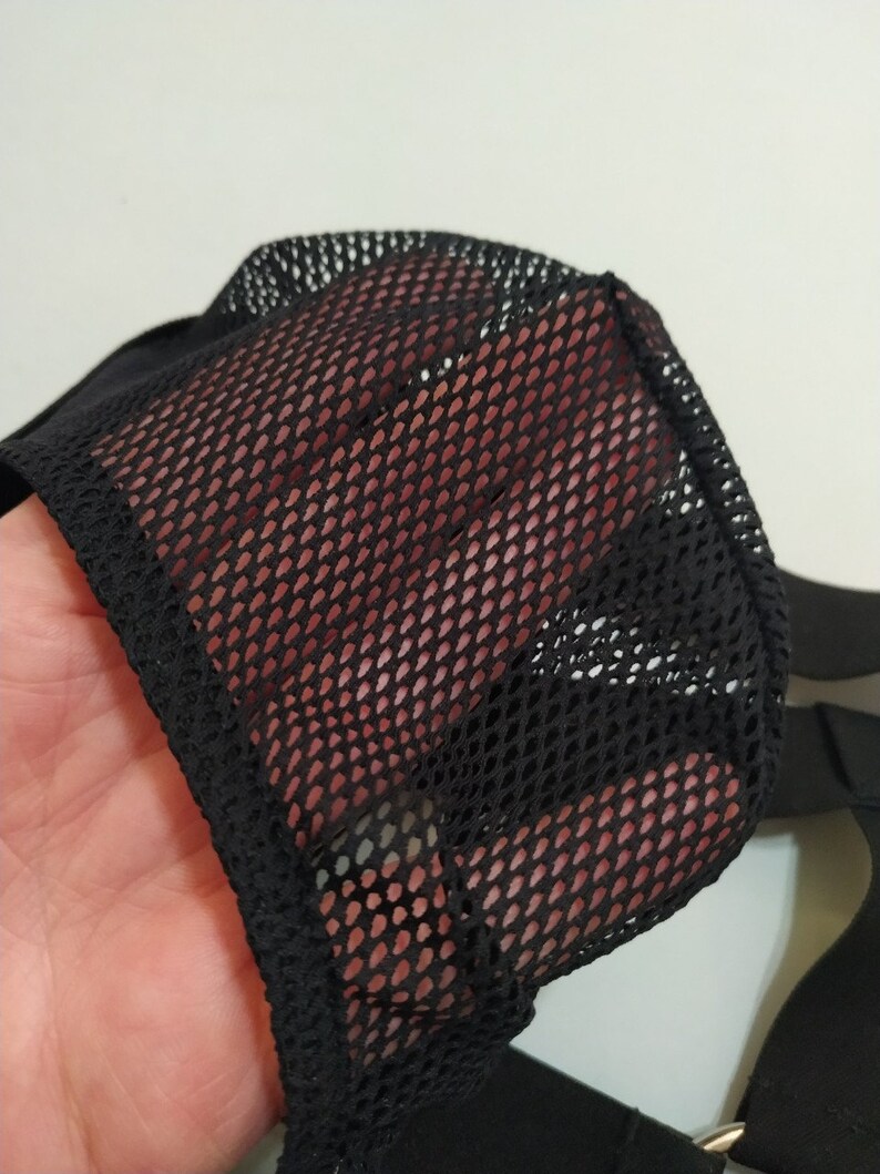 Mesh Strapped Jock Strap Black Metal Ring Harness thongs | Etsy