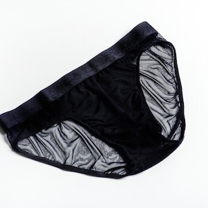 Black Mesh Briefs Mens Brief Mens Underwear See Through Lingerie ...