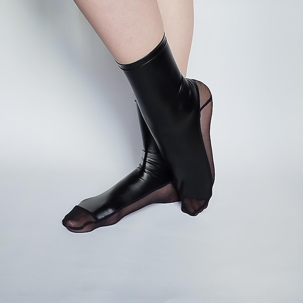 Leather Socks - Etsy