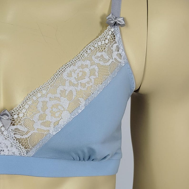 Men S Dutch Sky Lace Soft Cup Bra Crossdresser Bralette Sissy Every