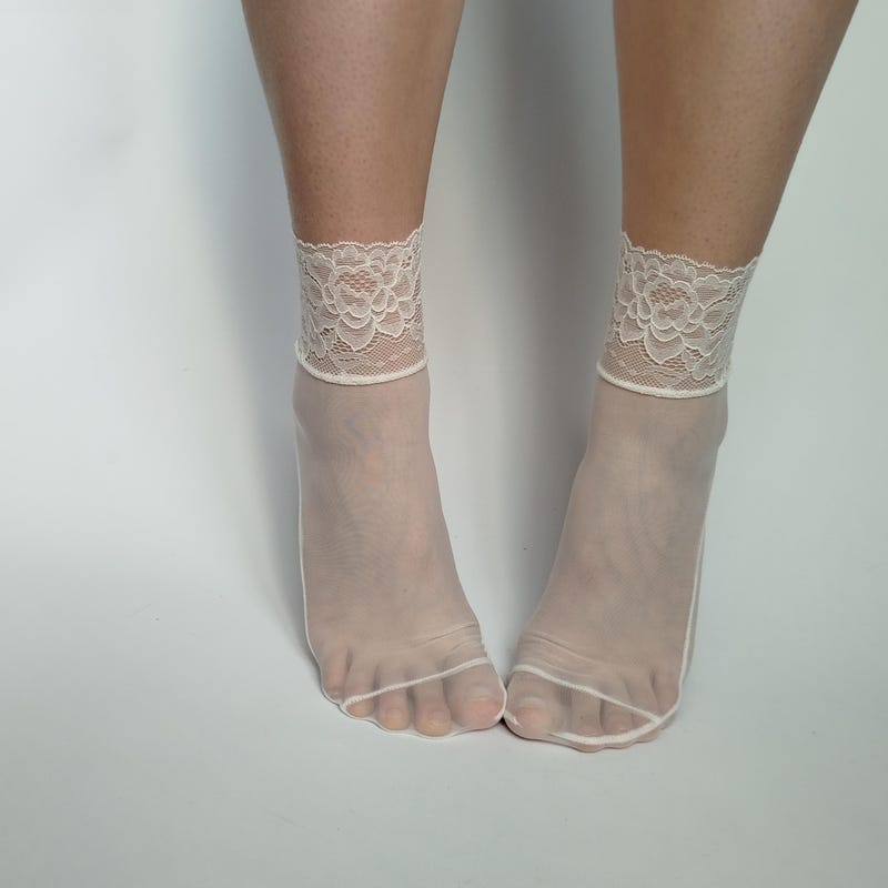 Lace Ankle Socks - Etsy