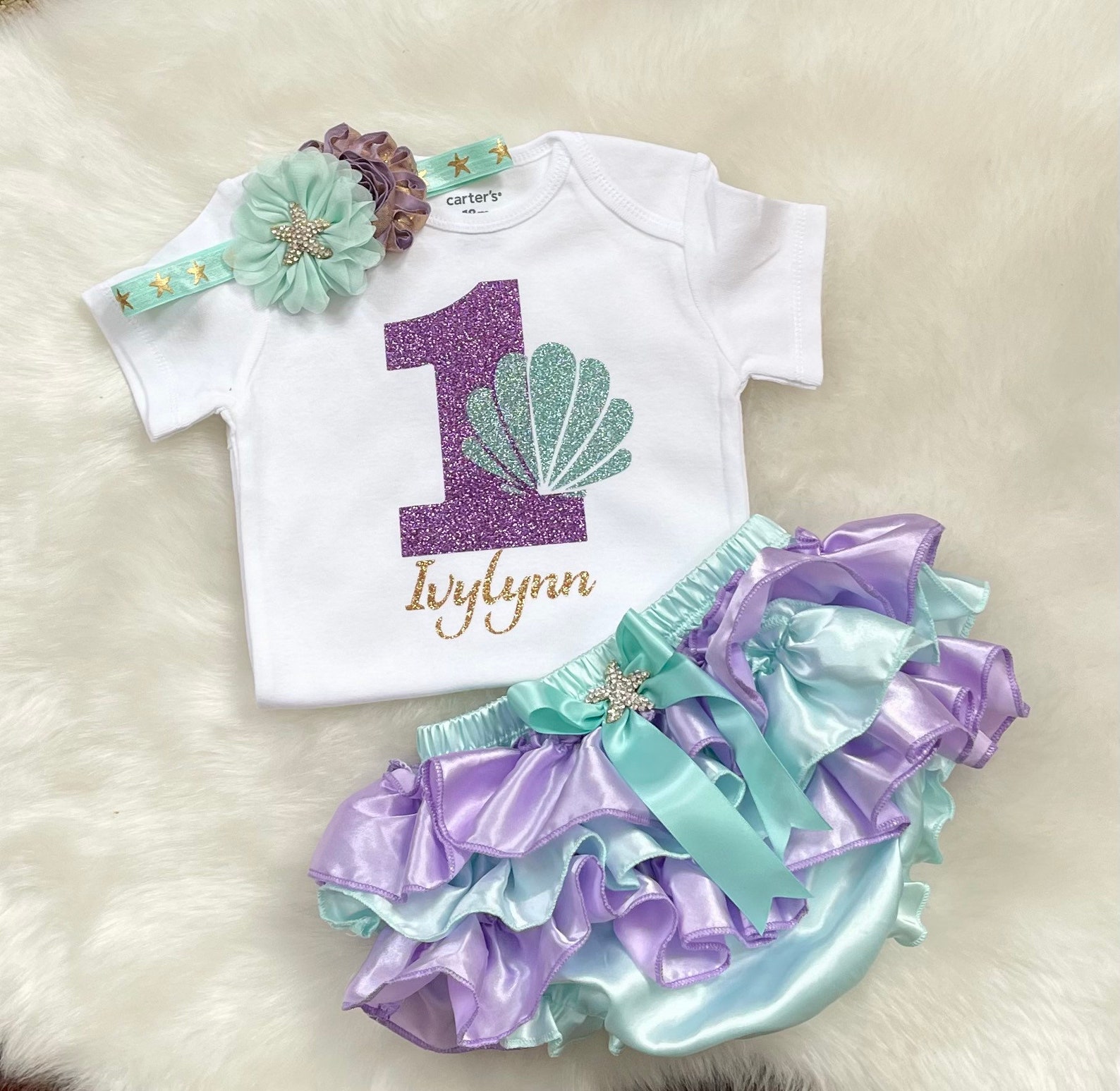 Mermaid First Birthday under the Sea/ Mermaid/seashell - Etsy