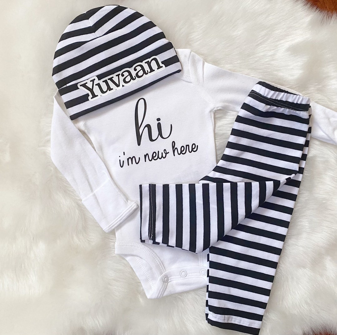 Newborn Boy Take Home Outfit- Baby Boy Outfit/personalized Boy Outfit ...