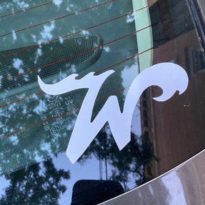 Wildwood "w" Vinyl Car Decal - Etsy