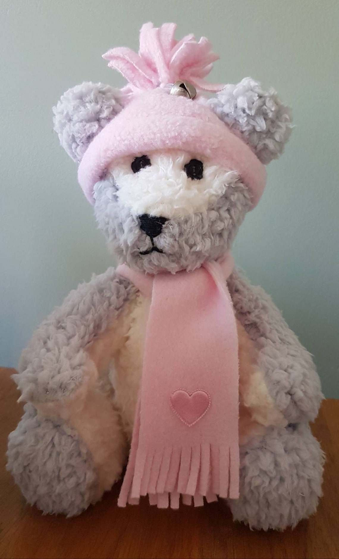 Jingle Bell Teddy Jointed Bear Animal Plush Fluffy Bear - Etsy