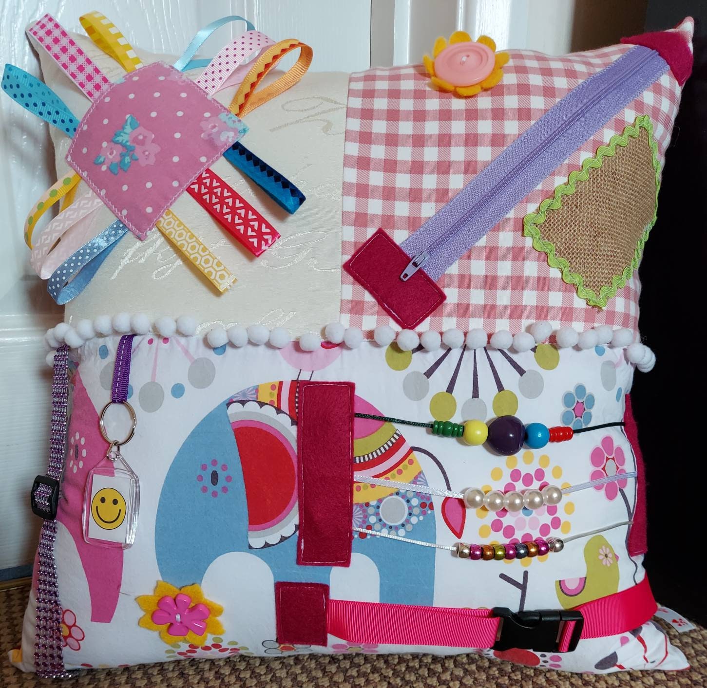 Decorative Pillows Dementia Alzheimers Sensory Toy Cushion Fidget ...