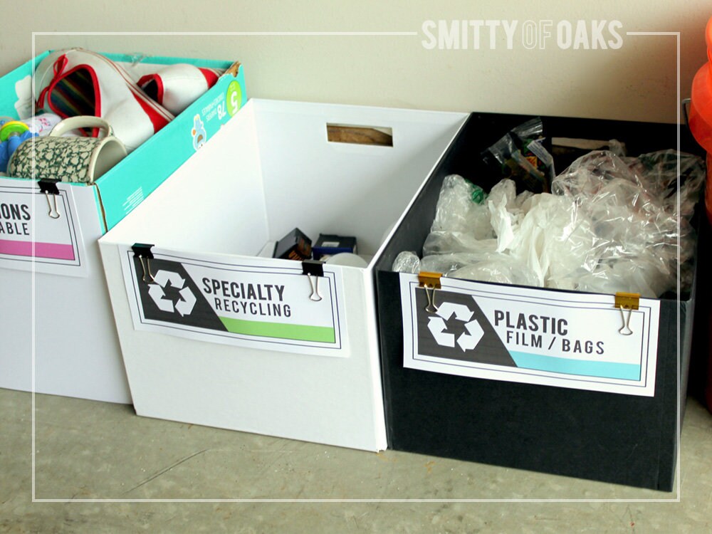 Recycling, Donation & Trash Labels PRINTABLE - Etsy