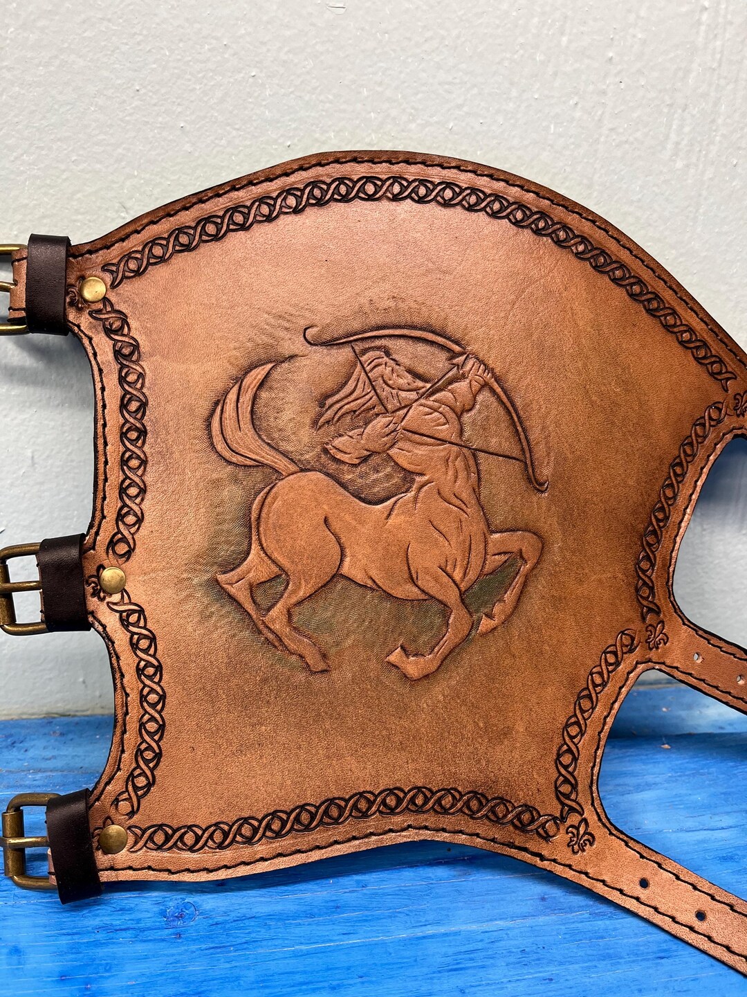 Sagittarius Leather Arm Guard - Etsy