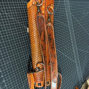 Custom Hand Tooled Leather Back Quiver - Etsy