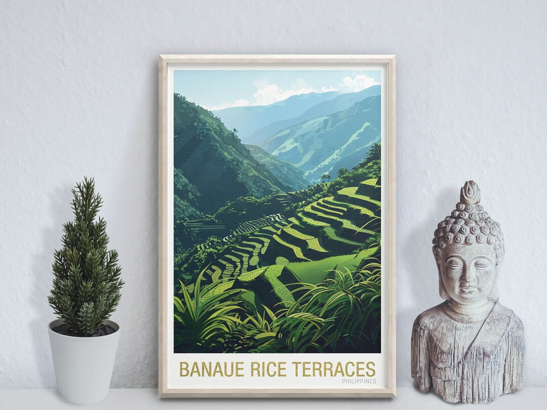 Banaue Rice Terraces - Photo Print Poster - Philippines - Travel Art ...