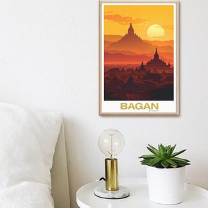 Bagan - Photo Print Poster - Myanmar - Burma - Travel Art Print - Etsy