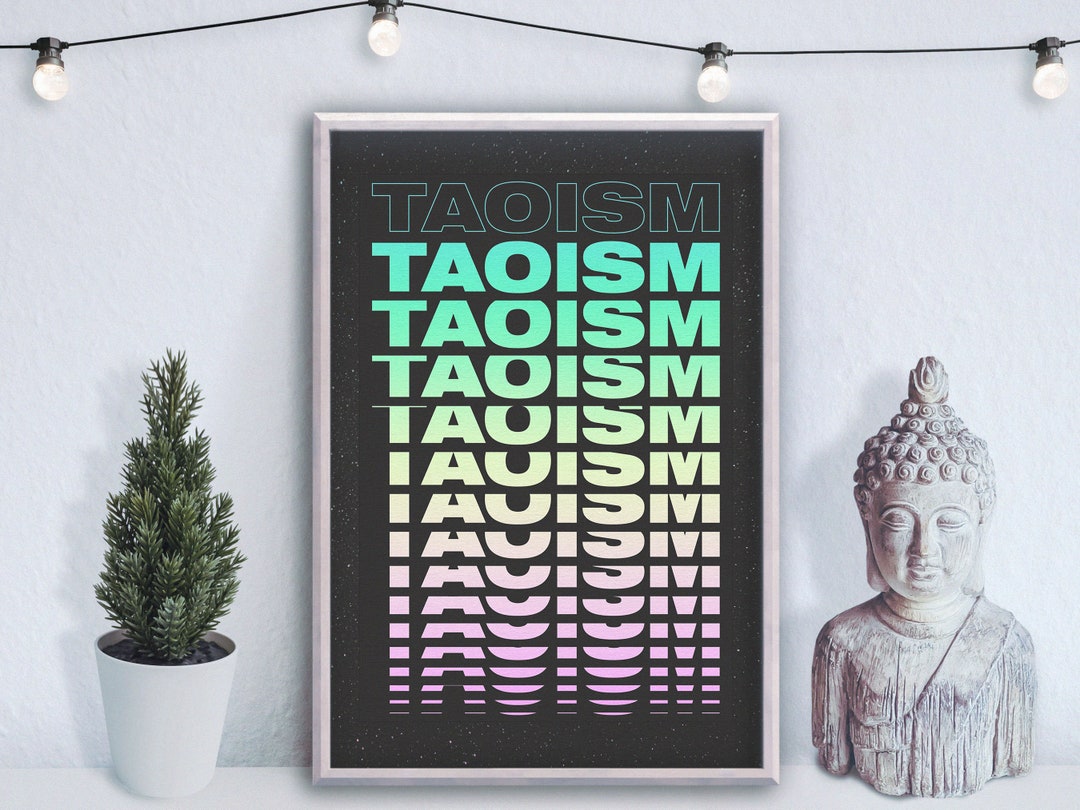 Taoism Word Art Print Poster - Lao-tzu - Wall Art - Home Decor - Way ...