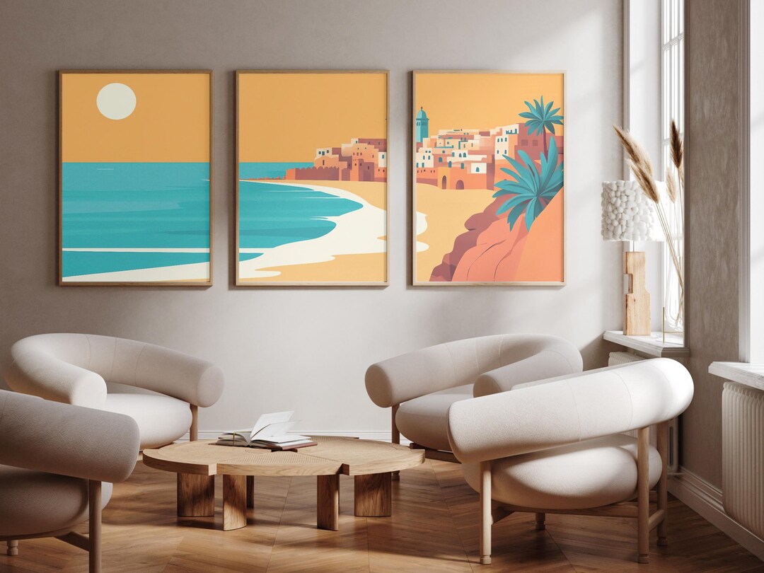 Sidi Bouzid Beach - El Jadida - Morocco - Set of 3 - Photo Print ...