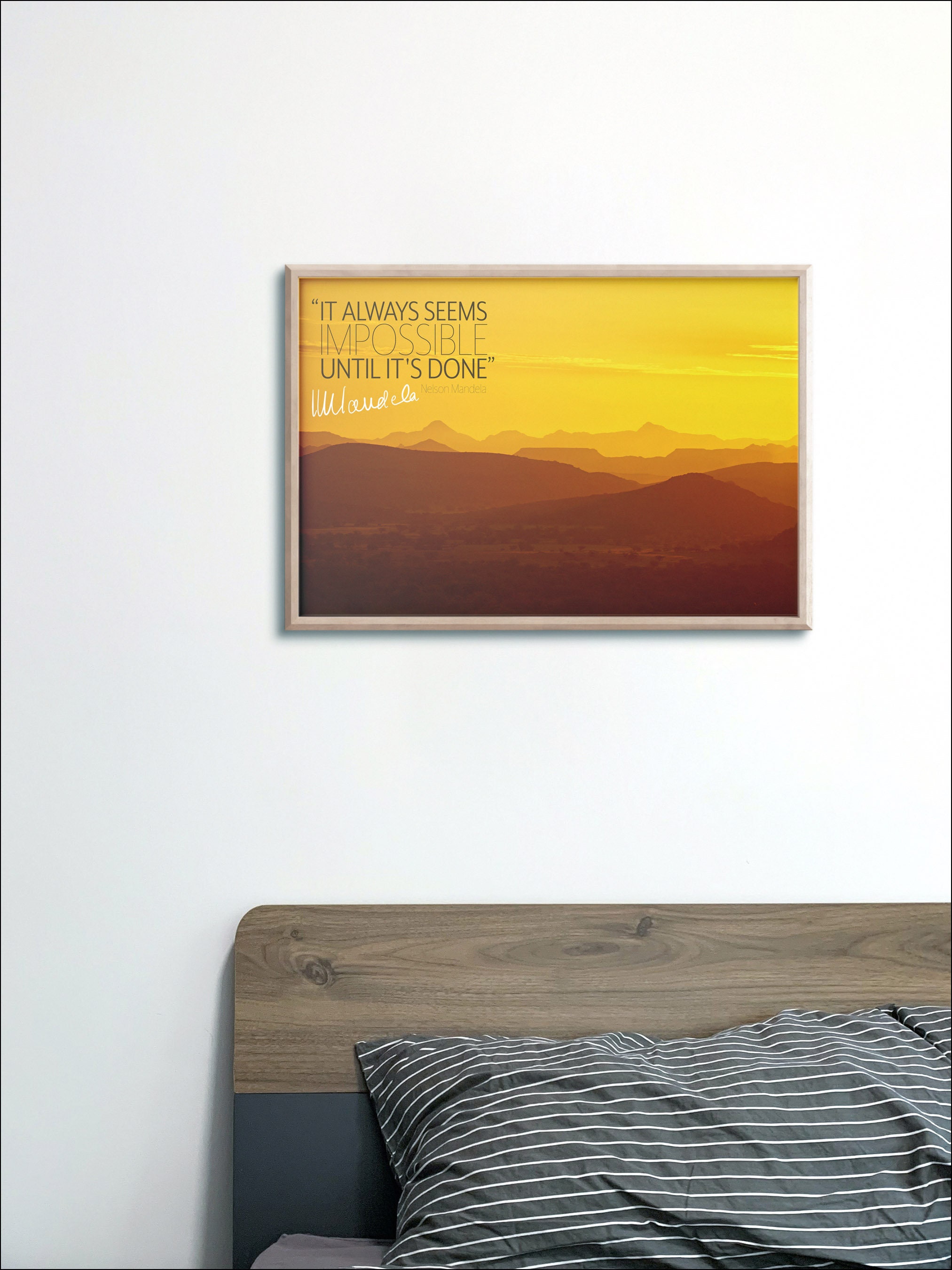 Nelson Mandela Quote Photo Print Poster Pre Signed It - Etsy