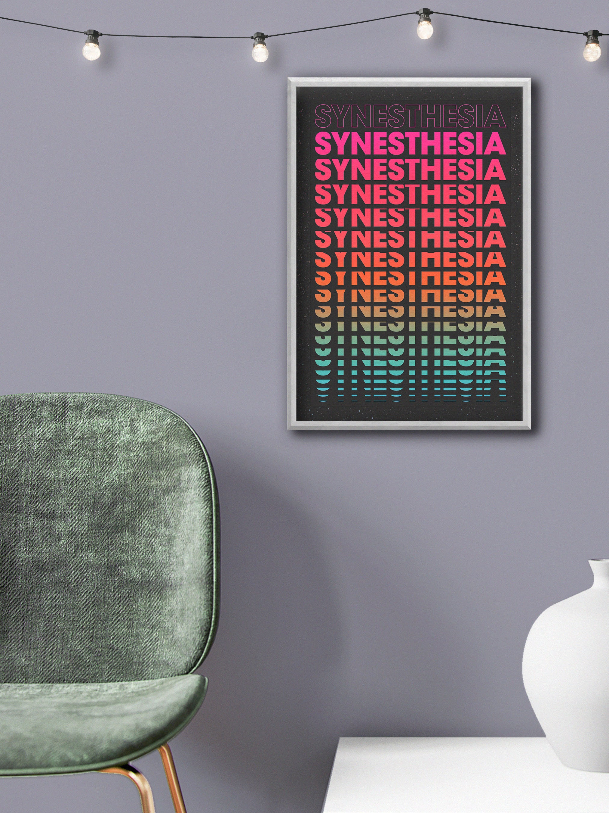Synesthesia Word Art Print Poster Stimulation of a Sensory | Etsy