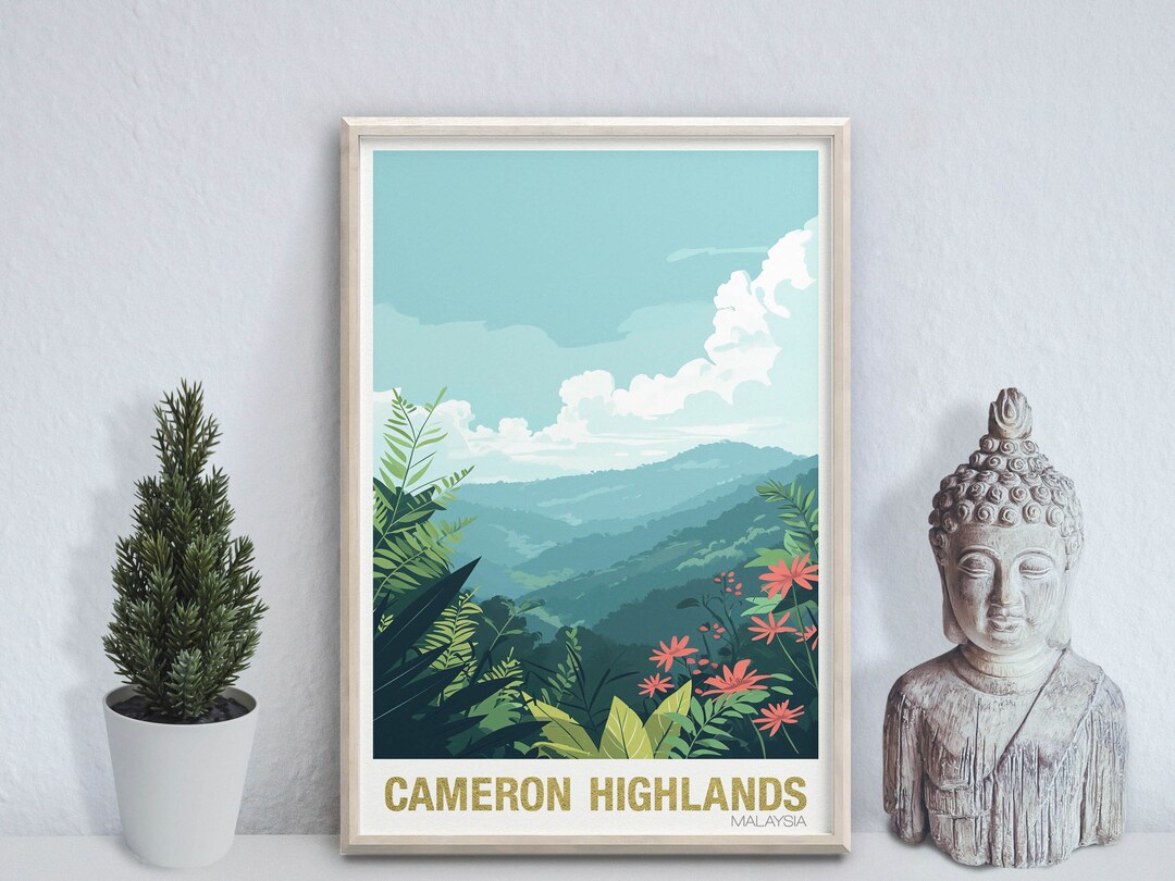 Cameron Highlands - Photo Print Poster - Malaysia - Travel Art Print ...