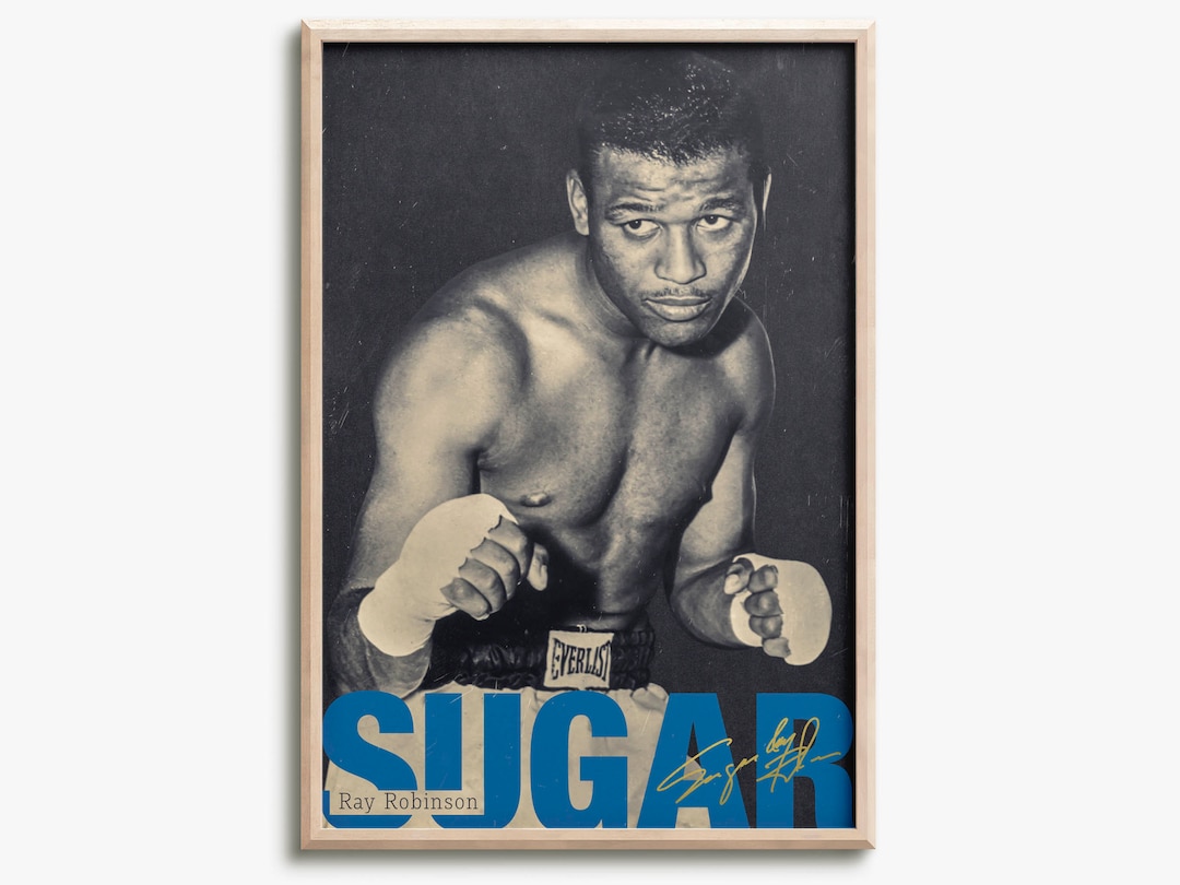 Sugar Ray Robinson - Photo Print Poster - Pre Signed - - Etsy