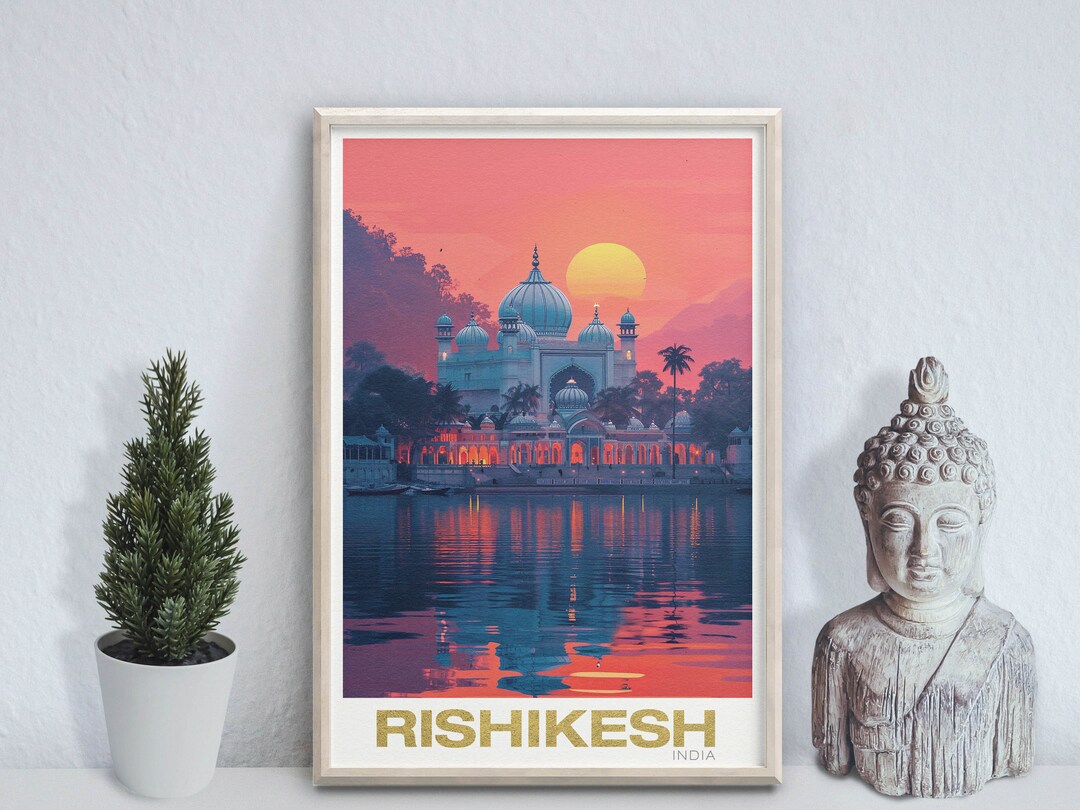 Rishikesh - Photo Print Poster - India - Travel Art Print - - Etsy