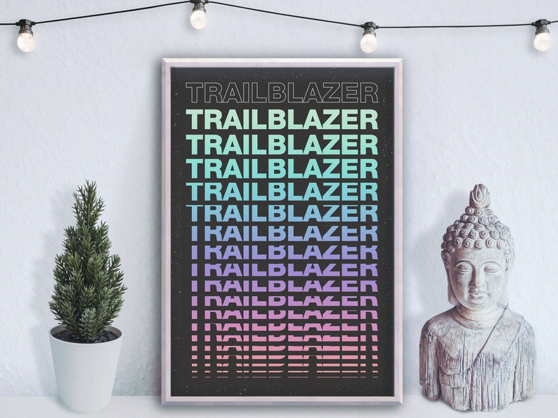 Trailblazer Word Art Print Poster ein Pionier oder Wegbereiter ...