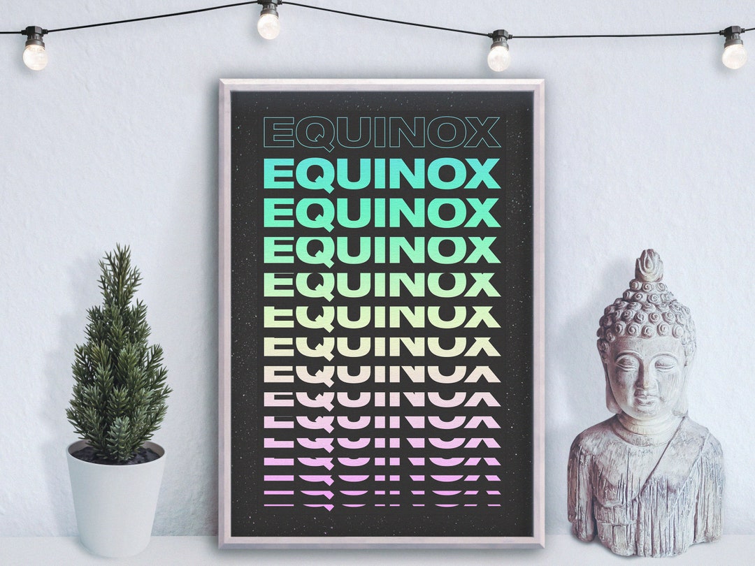 Equinox - Word Art Print Poster - Wall Art - Home Decor - the Time ...
