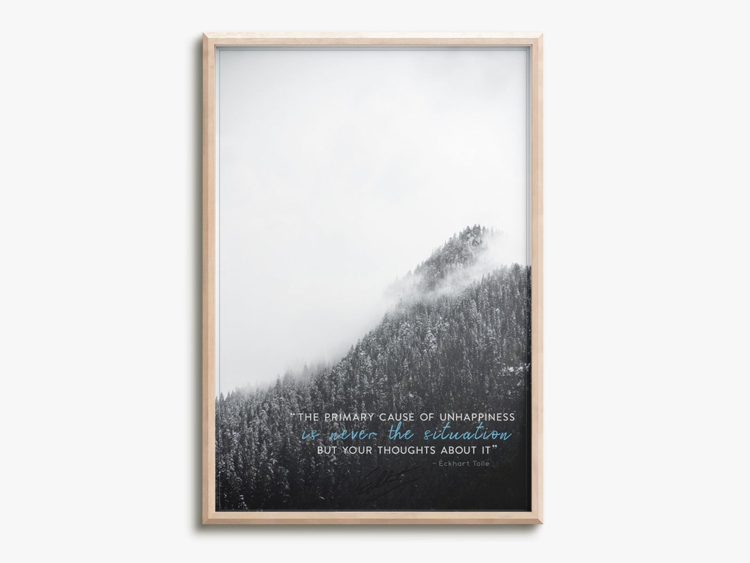 Eckhart Tolle Quote Photo Print Poster - Pre Signed - the Primary Cause ...