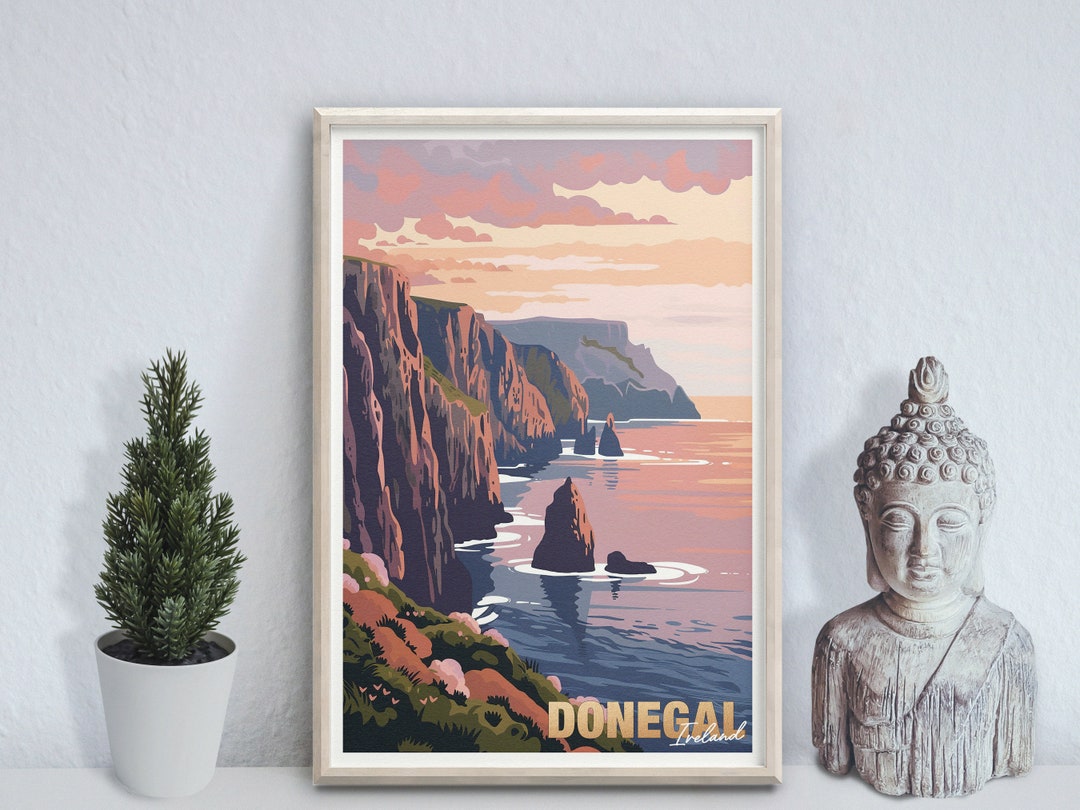 Donegal - Fotodruck Poster Irland - Reisekunstdruck - Etsy.de