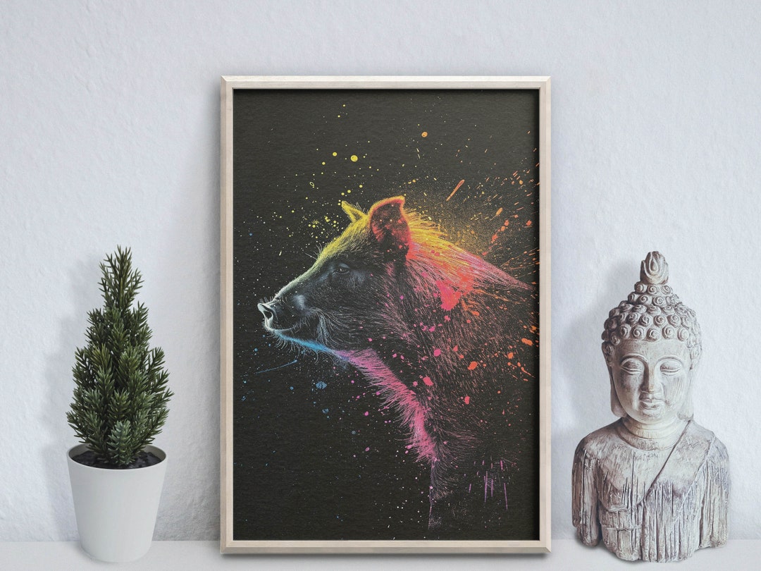 Wild Boar - Photo Print Poster - Wall Art - Etsy