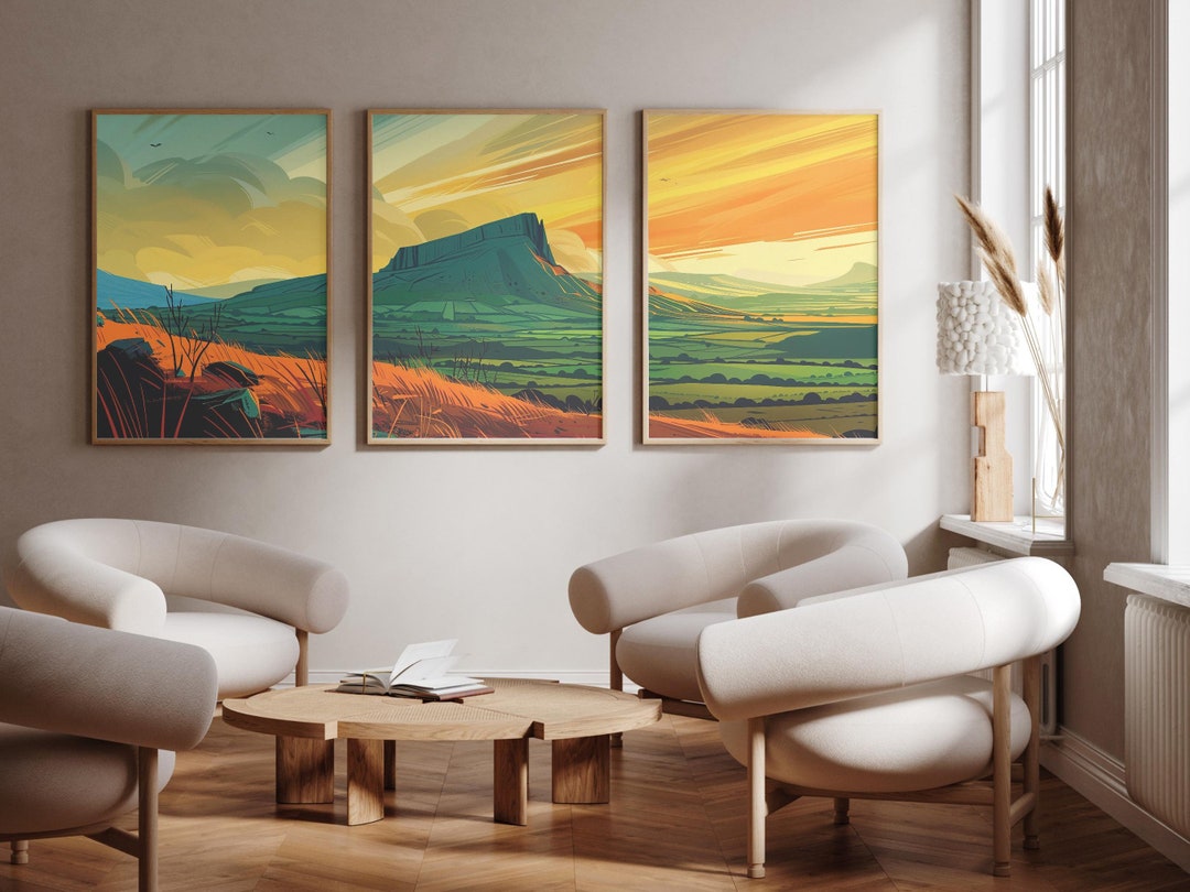 Benbulbin Sligo | Ireland - Set of 3 - Photo Print Posters - Travel Art ...