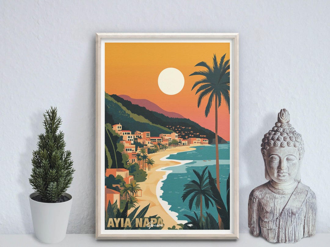 Ayia Napa - Photo Print Poster - Cyprus - Travel Art Print - Wall Art ...