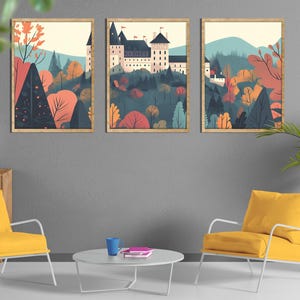Orava Castle – Oravský Podzámok | Slovakia - Set of 3 - Photo Print ...