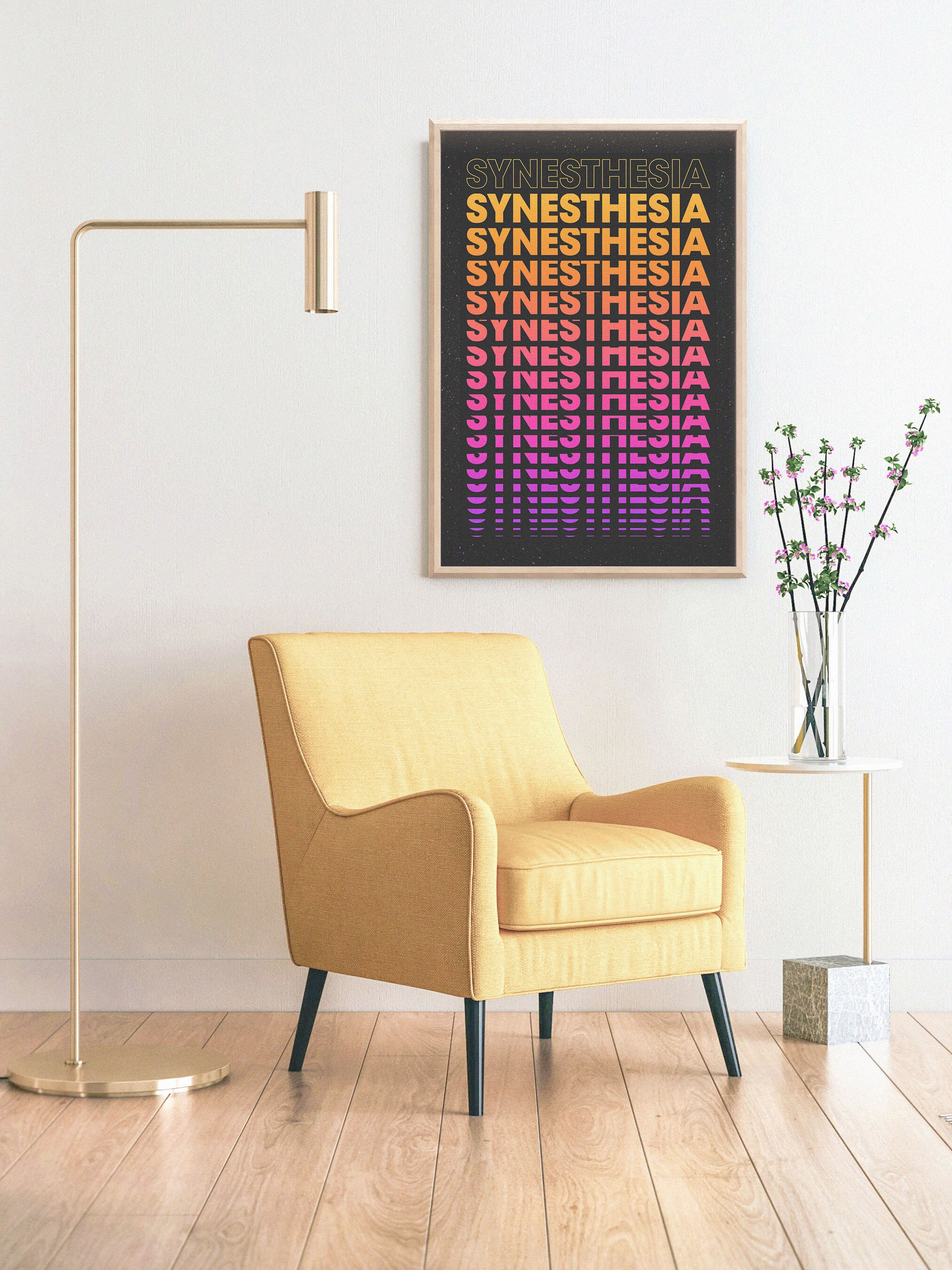 Synesthesia Word Art Print Poster Stimulation of a Sensory | Etsy