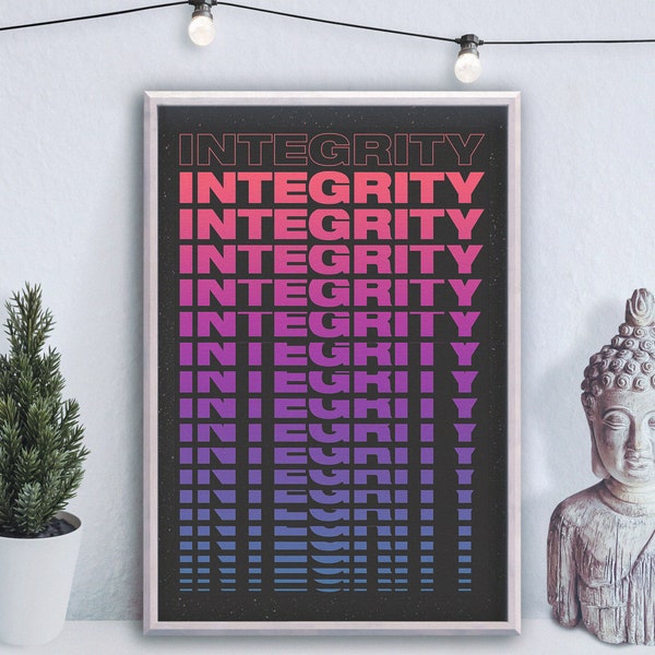 Integrity Poster - Etsy