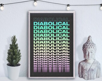 Diabolical Wall Art - Etsy