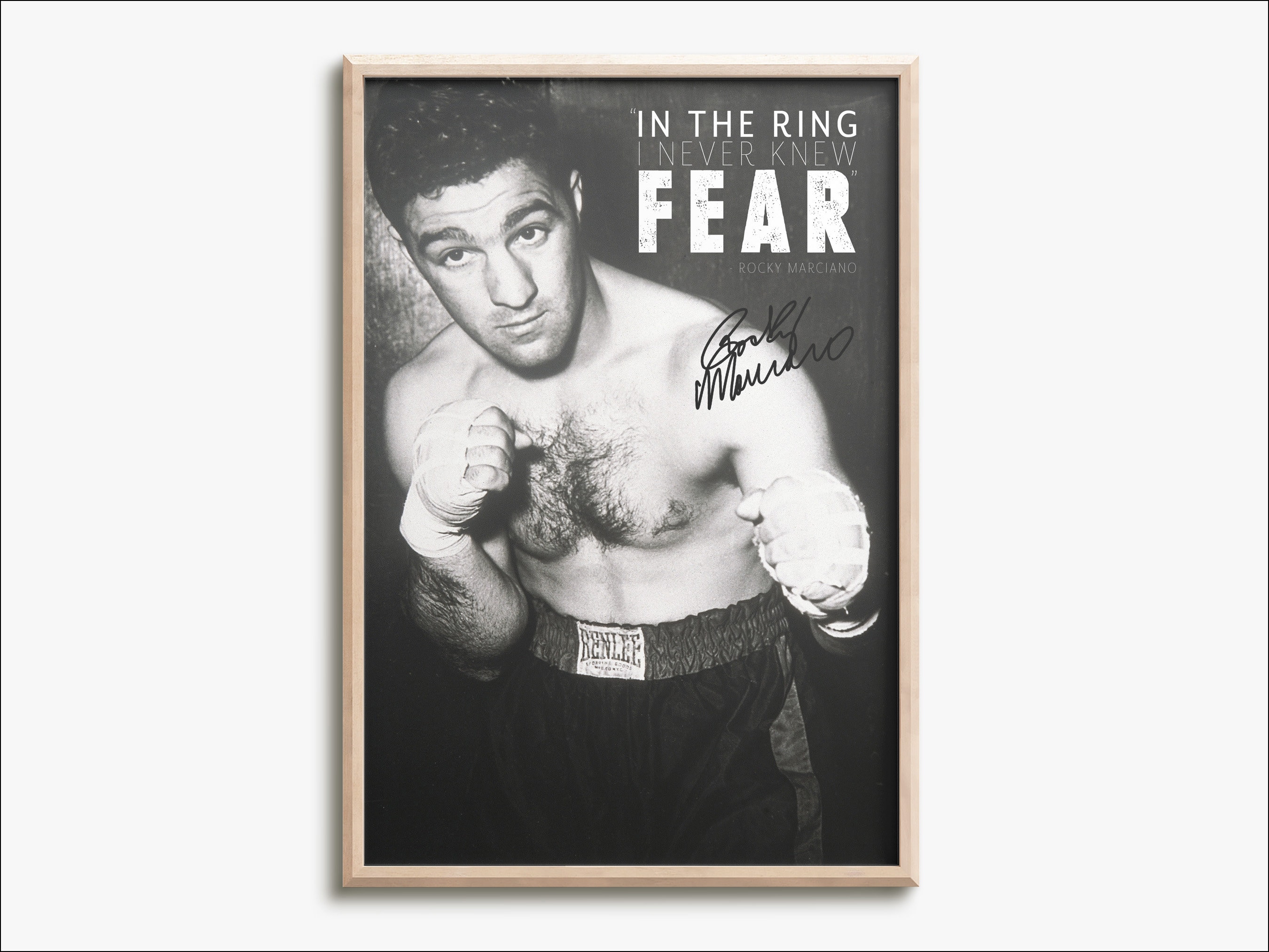 Rocky Marciano Quote Photo Print Poster Pre Signed in the - Etsy UK
