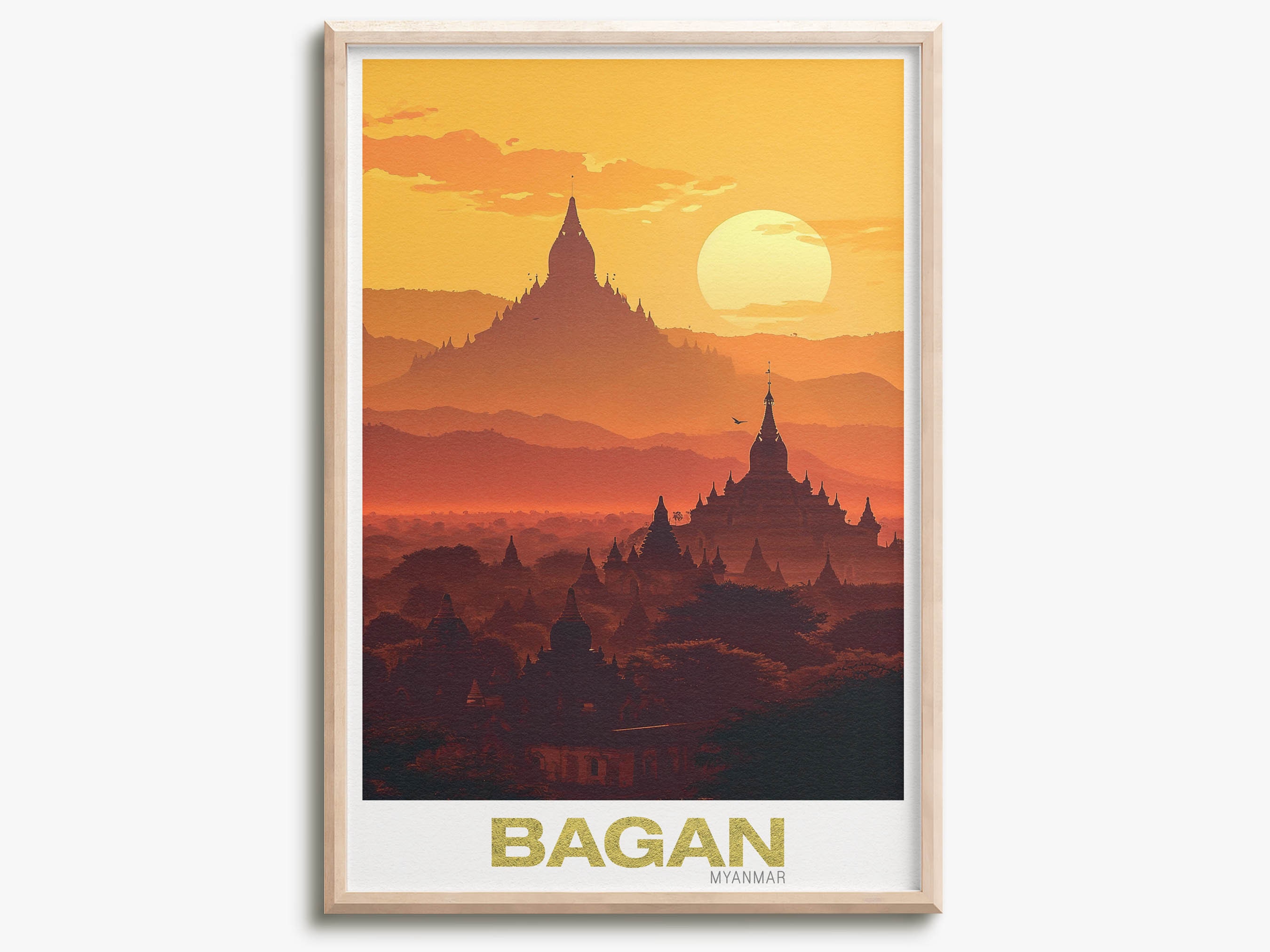 Bagan - Photo Print Poster - Myanmar - Burma - Travel Art Print - Etsy