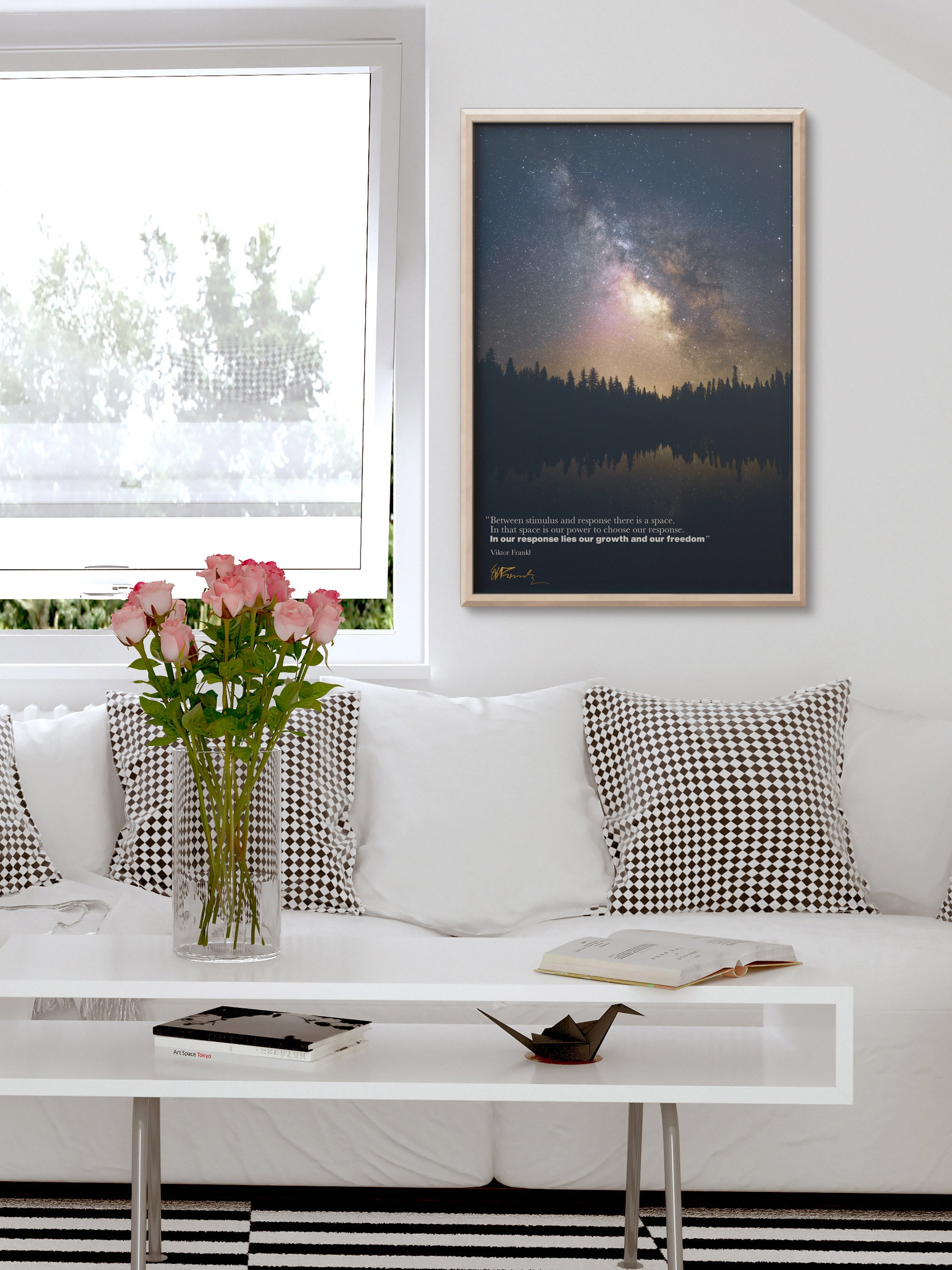 Viktor Frankl Quote Photo Print Poster - Pre Signed - Between Stimulus ...