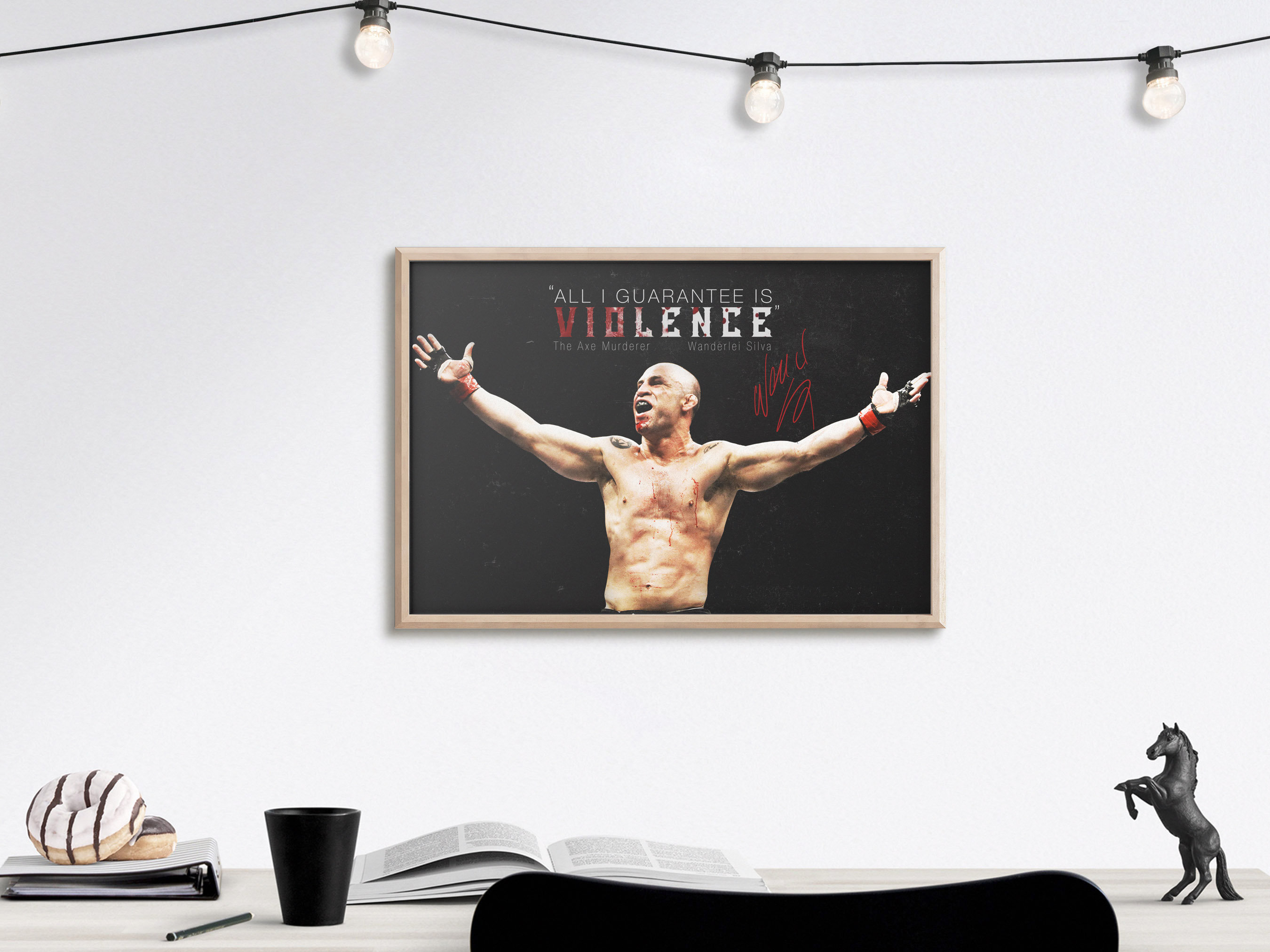 Wanderlei Silva "the Axe Murderer" Photo Print Poster - Pre Signed ...