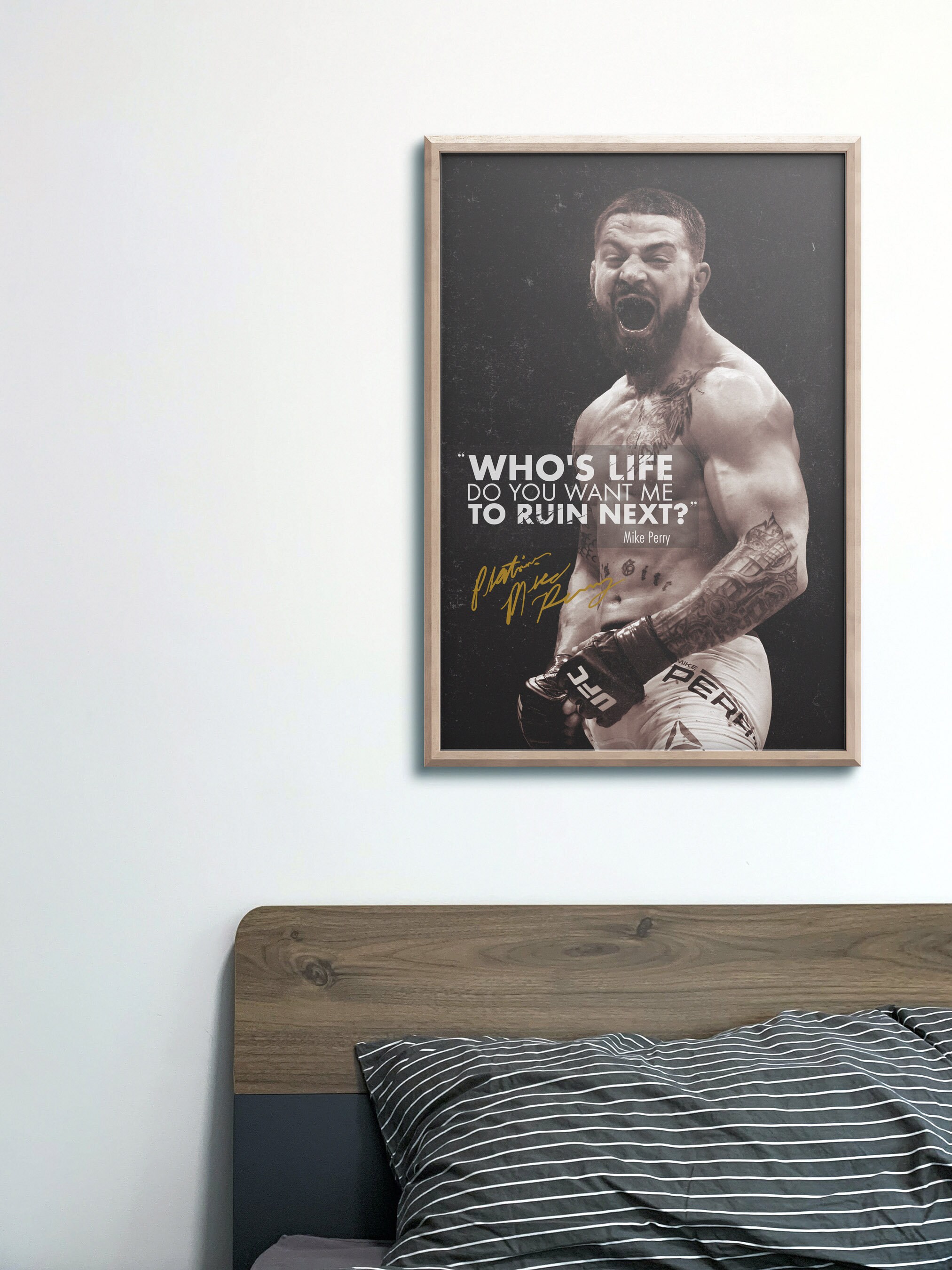 Mike Perry 'platinum' Quote Photo Print Poster Pre - Etsy